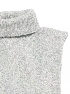 Eleventy Cable-knit Turtleneck Neck Warmer
