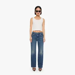 MOTHER Petite Lil Reifler After Midnight Jeans - Blue