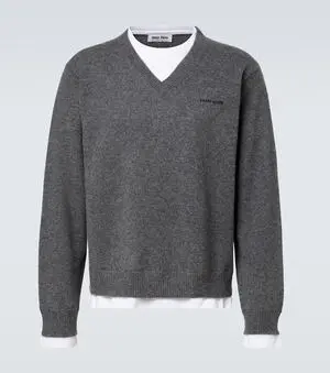 Miu Miu Cashmere Layered Sweater