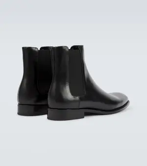 Saint Laurent Adrien Leather Chelsea Boots