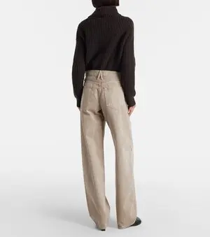 SLVRLAKE Tess High-rise Wide-leg Jeans
