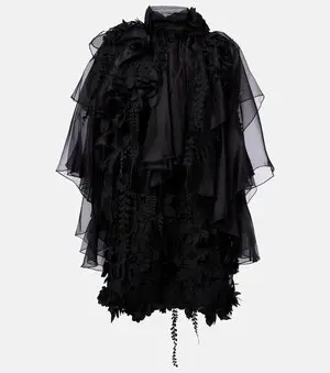Zimmermann Hypnotic Floral-appliqué Mini Dress