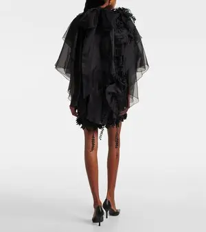 Zimmermann Hypnotic Floral-appliqué Mini Dress