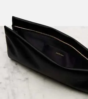 Saint Laurent Supple Satin Clutch