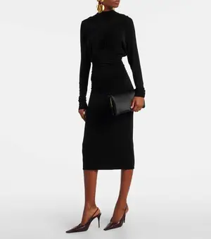 Saint Laurent Supple Satin Clutch