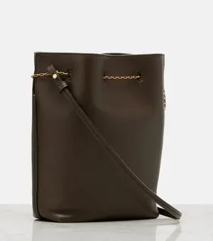 Saint Laurent Pochon Cassandre Leather Bucket Bag
