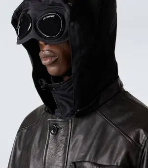 C.P. COMPANY Lens Leather Jacket