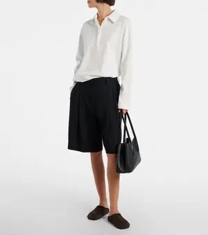 THE ROW Alger Medium Leather Shoulder Bag