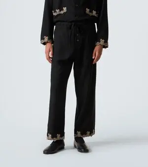 BODE Laurelist Wool Flannel Pants