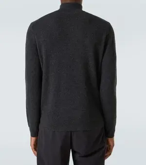 Bogner Derek 1 Wool And Cashmere Quarter Zip Sweater - Grey