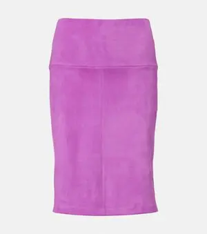 Purple Leather Skirts