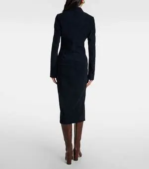 Stouls Becky Suede Shirt Dress - Blue