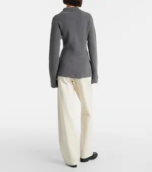 RÓHE Ribbed-knit Wool And Cashmere Cardigan