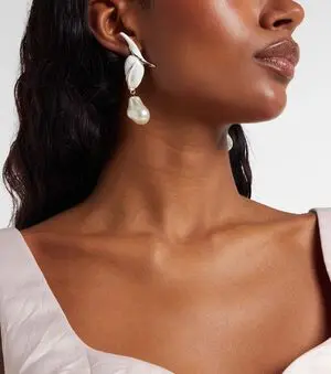 Erdem Mother-of-pearl Drop Earrings