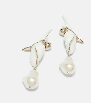 Erdem Mother-of-pearl Drop Earrings