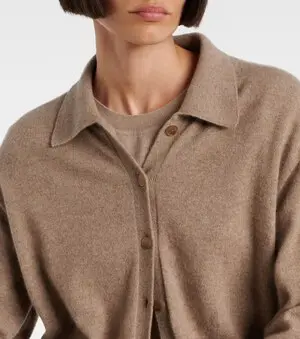 THE ROW Lillia Cashmere Cardigan - Beige