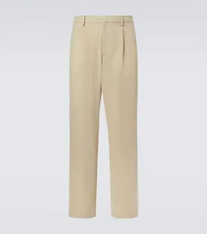 Auralee Cotton And Wool Viyella Suit Pants