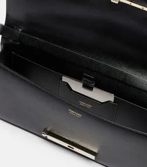 TOM FORD Double T Leather Shoulder Bag