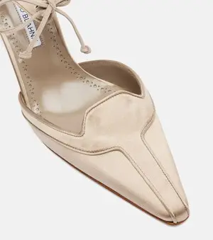 Manolo Blahnik Orata 70 Satin Pumps