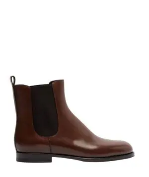 Manolo Blahnik Leather Chelsea Boots - Brown