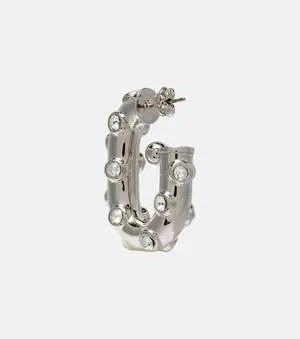 Rabanne Crystal-embellished Hoop Earrings