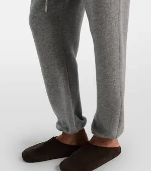 THE ROW Teo Cashmere And Cotton Sweatpants