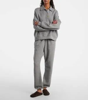 THE ROW Teo Cashmere And Cotton Sweatpants