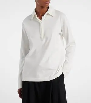 THE ROW Roddie Cotton Polo Shirt - White