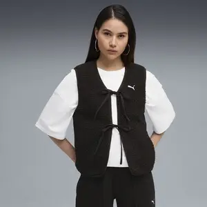 PUMA Wardrobe Essentials Fleece Vest - Black