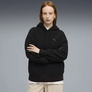 PUMA Fleece Oversized Hoodie - Black