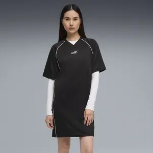 PUMA Essentials Animal Print Jersey Dress - Black