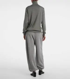 THE ROW Liwen Silk Turtleneck Top