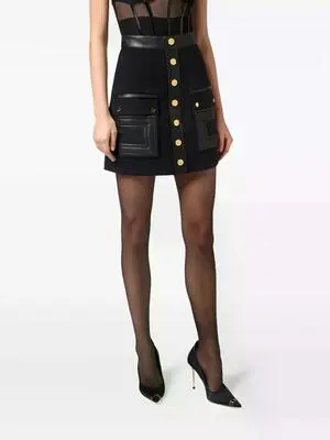 Elisabetta Franchi Button-embellished Mini Skirt