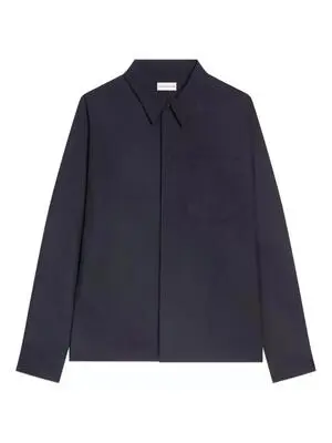 Dries Van Noten Zip-up Patch-pocket Shirt