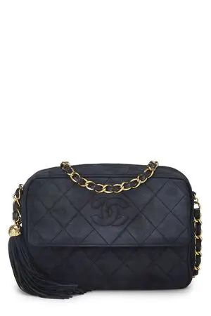 Chanel Quilted Suede Camera Bag