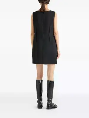 Prada Bow-detail Pleated Mini Dress