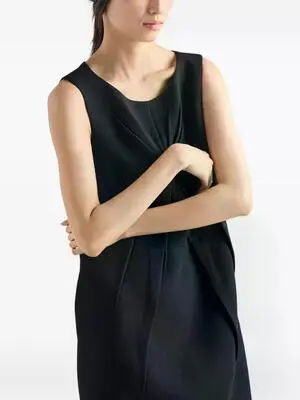 Prada Bow-detail Pleated Mini Dress