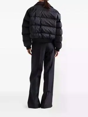 Prada Cropped Compact Poplin Down Jacket