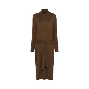 LEMAIRE Trompe L'oeil Dress - Brown