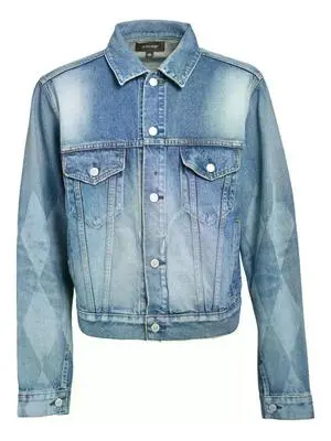 MASU Diamond-pattern Denim Jacket