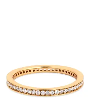 ASTRID & MIYU Plated Crystal Ring - Gold