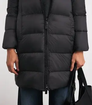 Max Mara Down Quilted Longline Jacket
