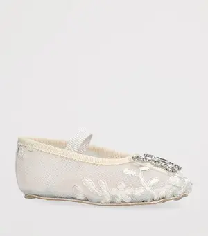 ARUNA SETH Lace Odette Ballerina Flats