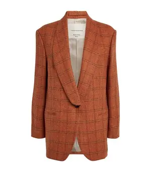 Max Mara Wool-blend Check Blazer