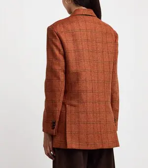 Max Mara Wool-blend Check Blazer