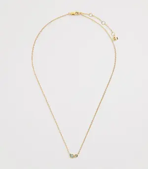 ASTRID & MIYU Opal Charm Necklace - Gold