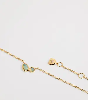 ASTRID & MIYU Opal Charm Necklace - Gold