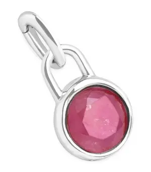 ASTRID & MIYU Rhodium-plated October Birthstone Charm - Silver