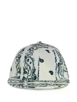 THE WORLD IS YOURS Paisley Print Cap - Neutrals