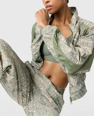 Stella McCartney Funnel Neck Graphic Print Track Jacket